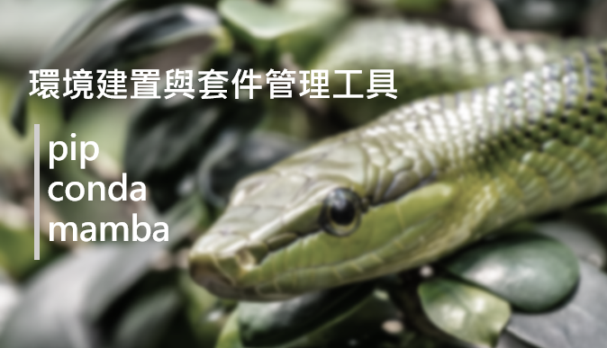 [Python] 環境建置與套件管理工具-pip、conda、mamba